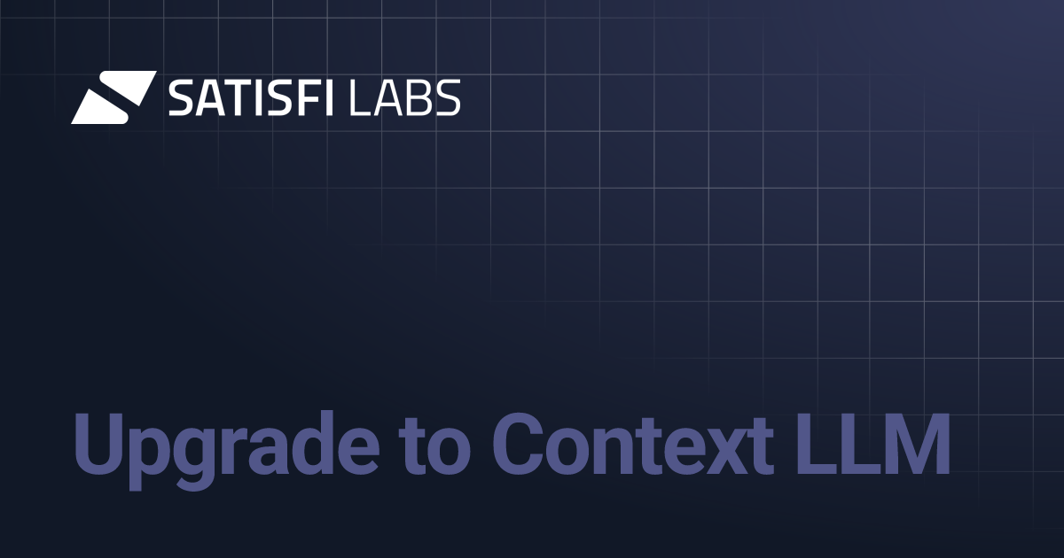 Upgrade to Context LLM | Resource Center