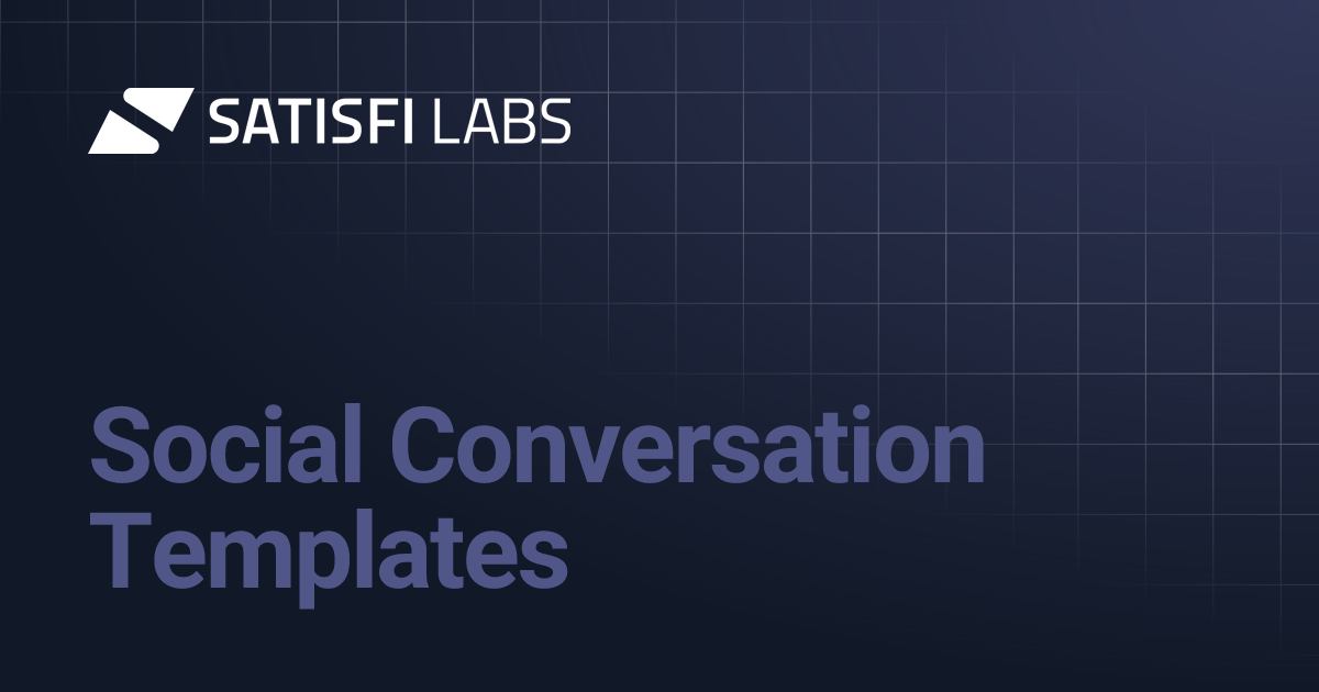 Social Conversation Templates | Resource Center