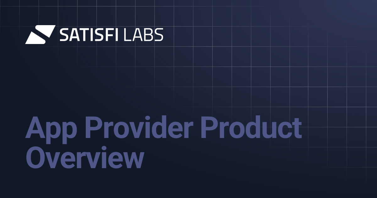 App Provider Product Overview | Resource Center