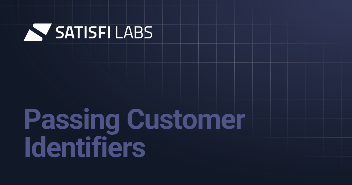 Passing Customer Identifiers | Resource Center