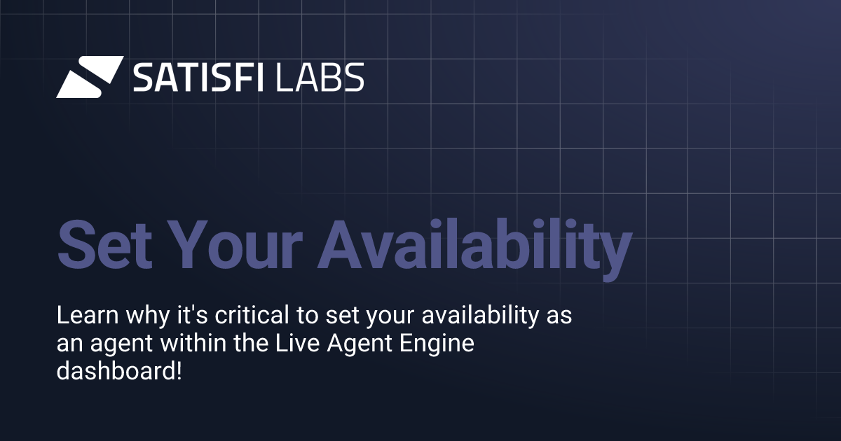 Set Your Availability | Resource Center