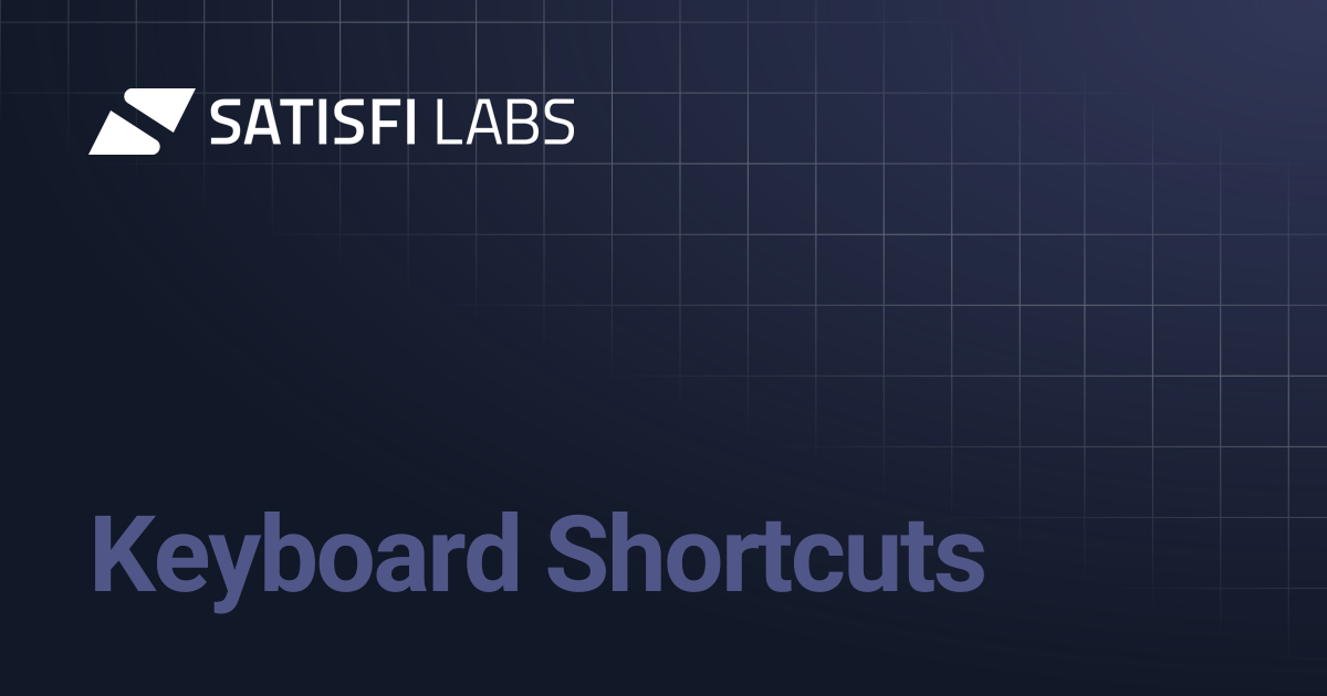 Keyboard Shortcuts | Resource Center