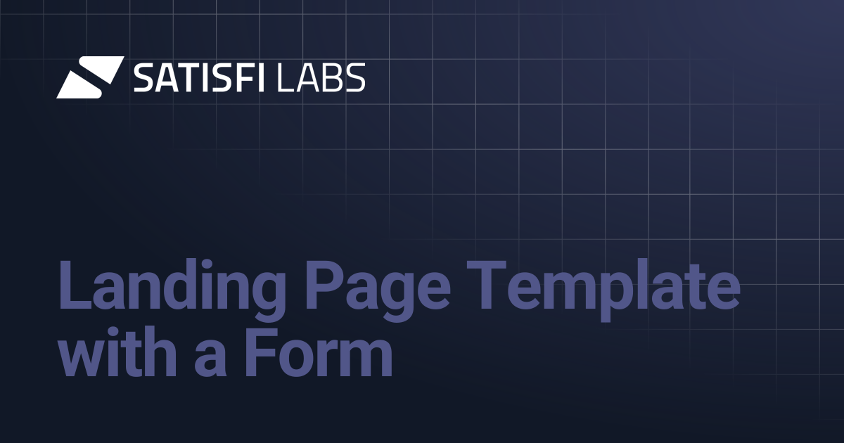 Landing Page Template with a Form | Resource Center