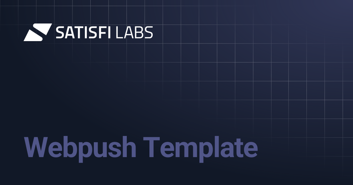 Webpush Template | Resource Center