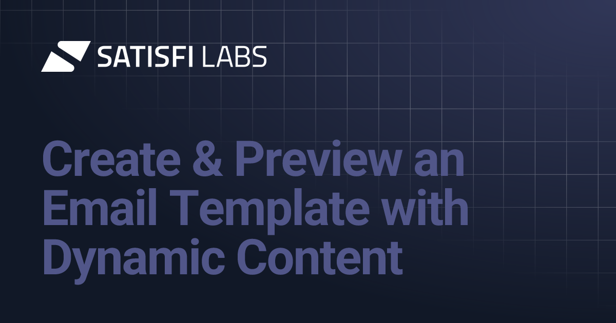 Create & Preview an Email Template with Dynamic Content | Resource Center